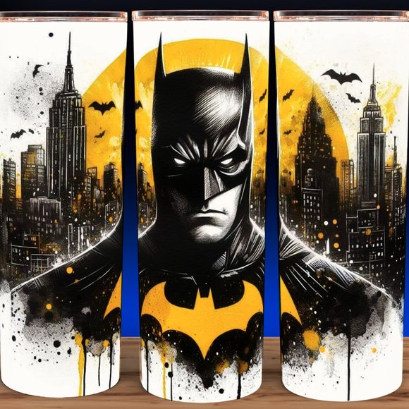 Dining | Batman Gotham City Paint Drip Style Cup Mug Tumbler | Poshmark